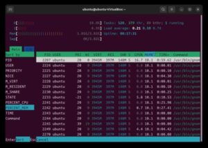 htop – topより分かりやすいプロセス管理ツール | Linuxコマンド.NET
